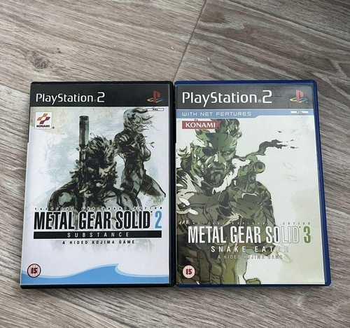 Metal Gear Solid 2 & 3 PS2