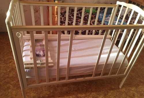 Кровать детская с продольным маятником
