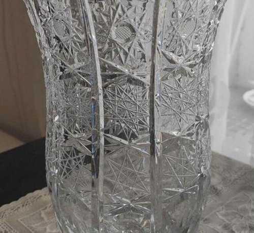 Хрустальная ваза Богемия 28 см
