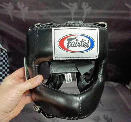 Боксёрский шлем Fairtex HG4 black