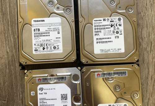 Жесткие диски HDD 3.5" 8Tb SATA 3.0