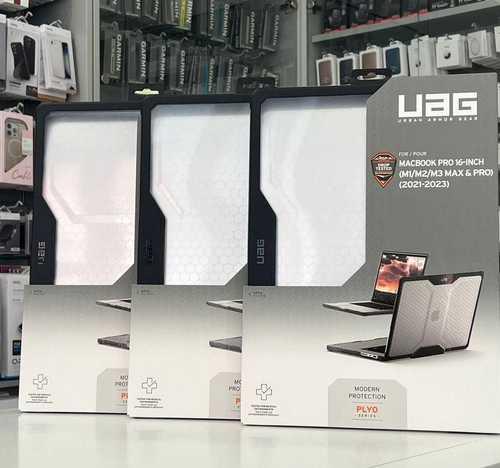 Чехол Uag plyo для MacBook Pro 16’’, прозрачный