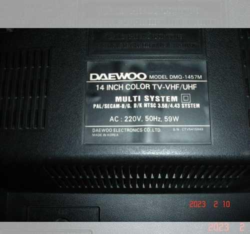 Телевизор daewoo DMQ-1457M (кинескопный)