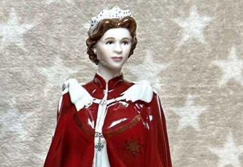 Елизавета II шикарная статуэтка Royal Worcester