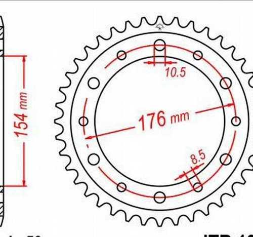 Звезда задняя JT Sprockets JTR1340