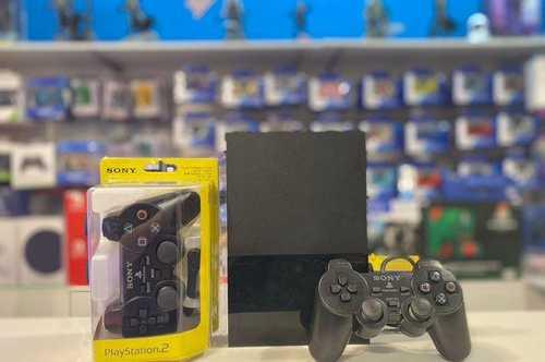 Sony PlayStation 2 Slim + Беспроводной геймпад PS2