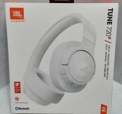 Беспроводные наушники JBL Tune 720BT оригинал белы