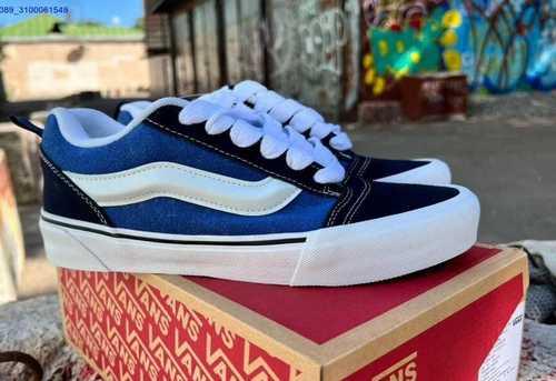 Кроссовки vans knu skool blue дутыши оригинал