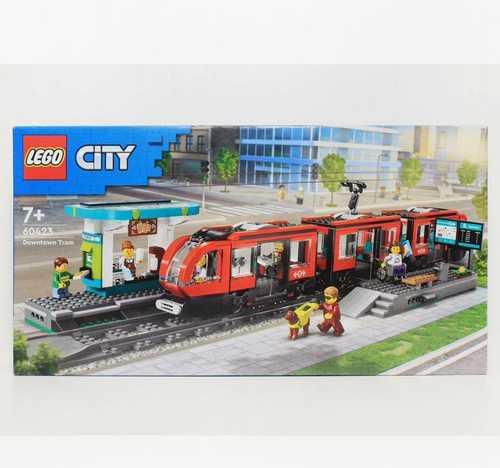 Lego City 60423 Downtown Streetcar and Station