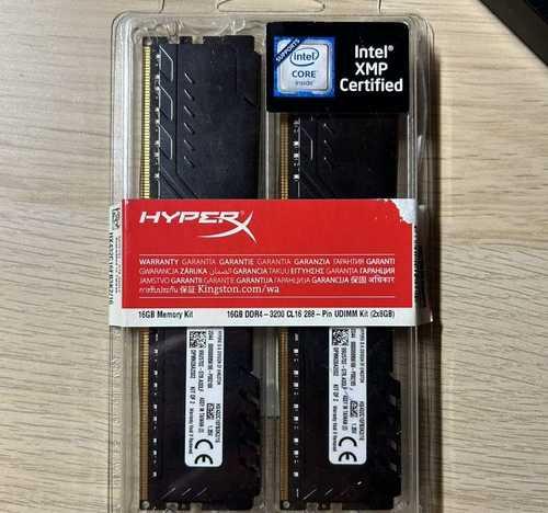 Оперативная память HyperX Fury ddr4 3200 2/8gb 16