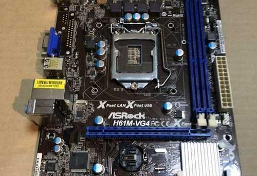 Материнская плата asrock h61m