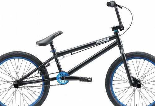 Велосипед Bmx Welt Freedom 2018 Matt Black/Blue