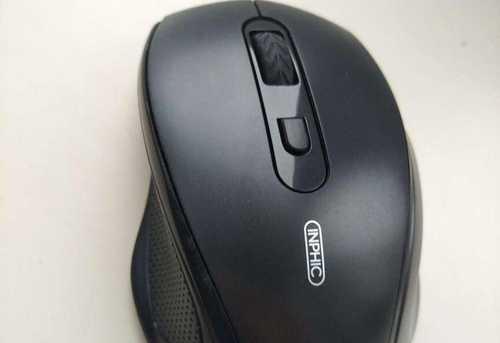 Новая беспроводная беззвучная мышь inphic E6 black