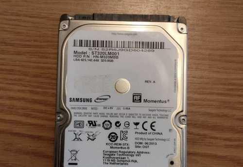 Жесткий диск HDD Samsung 320 Gb, 2.5"