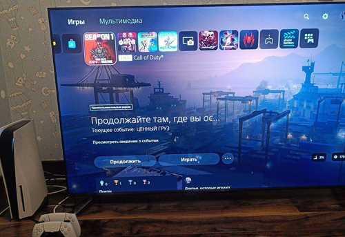 Sony playstation 5 +2 геймпада +100 игры+ps plus