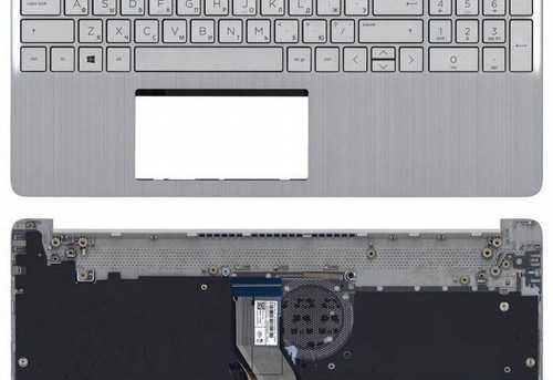 Клавиатура к HP 15s-eq1006u светло-серый топкейс