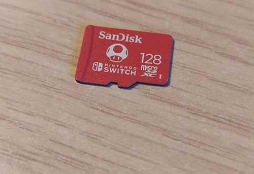 Карта памяти MicroSD 128 gb Nintendo Switch
