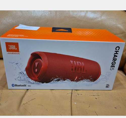 Акустические колонки jbl charge 5 красные