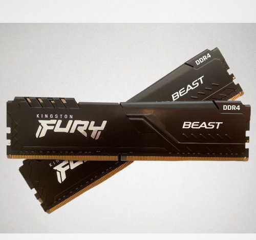 Оперативная память Kingston fury Beast Black 16gb