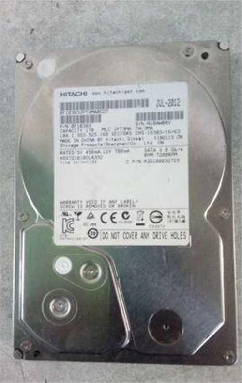 Жесткий диск 3.5" 1Tb Hitachi hds721010cla332