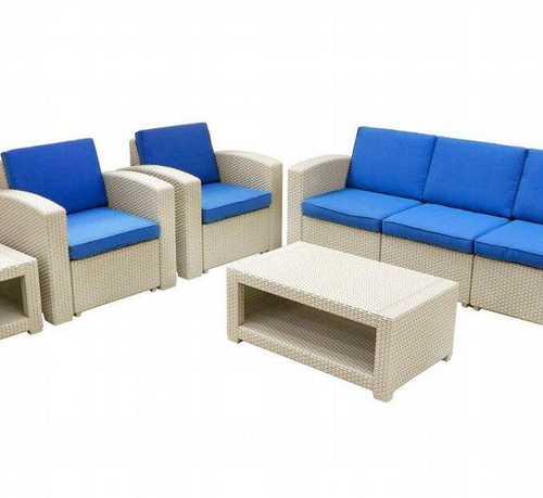 B:Rattan Комплект мебели Rattan Premium 5, серый