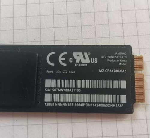 SSD Samsung MZ-CPA1280 для Macbook Air A1369, 1370