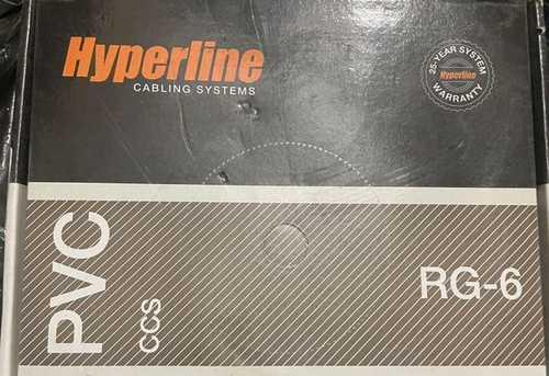 Кабель коаксиальный Hyperline coax-RG6-100 PVC