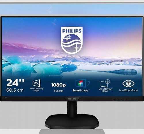 Монитор 24" Philips 243V7qdsb /01 FullHD, 75 Гц, ч