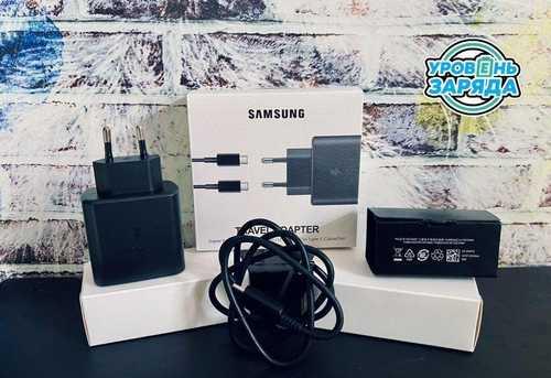 Зарядное устройство samsung 45w чёрное блок+провод