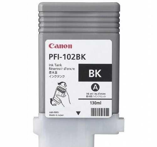 Картридж Canon PFI-102BK (Black) Оригинальный