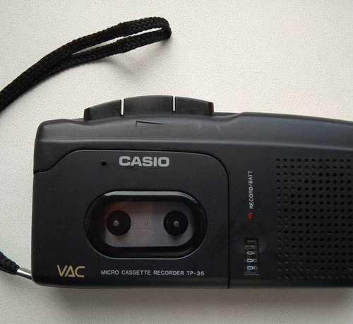 Диктофон Casio TP-35 (Япония) на миникассетах