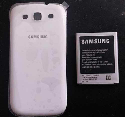 Задняя крышка для Samsung s3 i9300 белвя