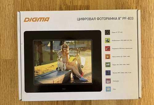 Цифровая фоторамка Digma 8" PF-833