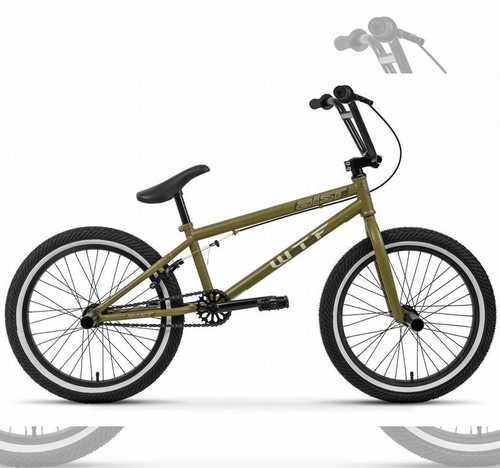 Велосипед Aist WTF BMX d-20 (2021) 20,5" хаки QR