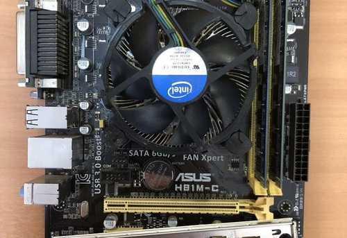 Комплект Intel I5 4590s/8 гб/материнка/кулер