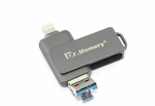 Флешка USB Dr. Memory 051 64GB, USB 3.0, черный