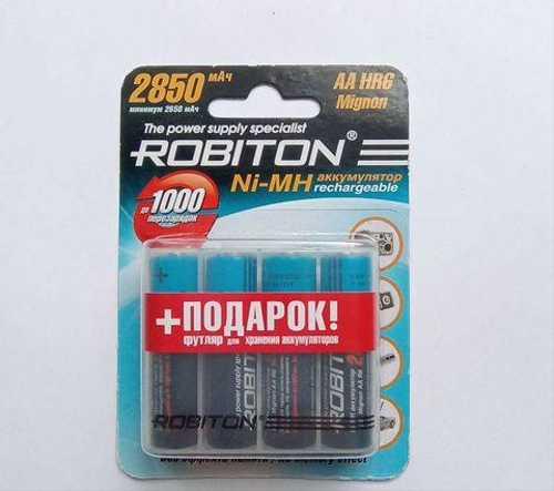 Аккумуляторы Robiton AA 2850 + футляр