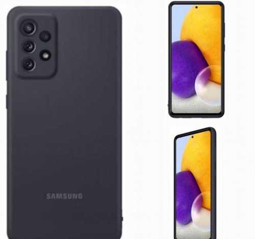 Чехол Samsung silicone cover для Galaxy A72 чёрный