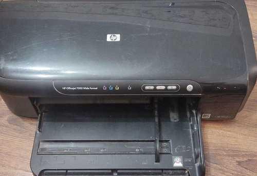 Широкоформатный принтер HP officejet 7000