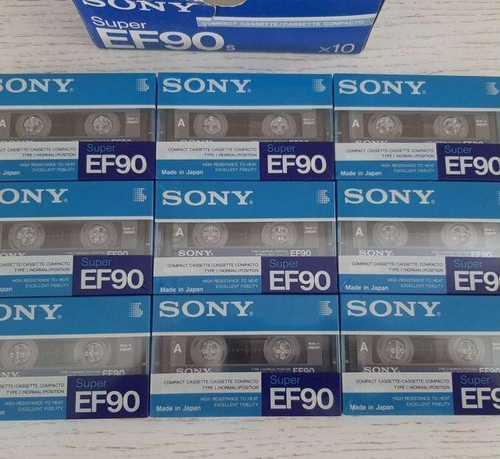 Аудиокассеты sony EF90 (japan) Новые запечатанные