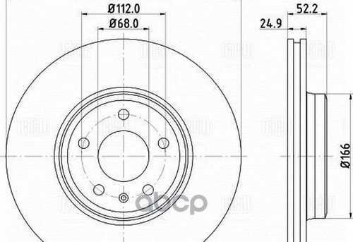 Диск торм. для а/м Audi A4 (07) /A5 (07) перед