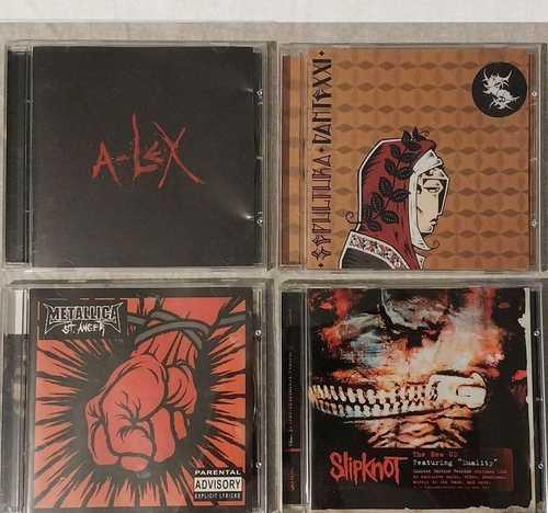 Sepultura, metallica, slipknot CD, сд диски