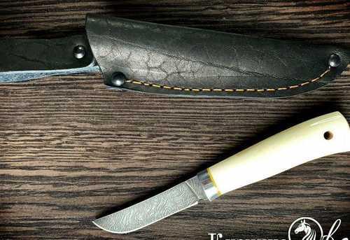 Шейный нож мини для городского ношения из дамаска