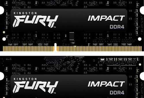 Память Kingston fury Impact 32 гб (16 гб x 2 шт.)