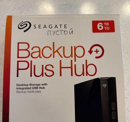 Внешний HDD 6 TB Seageta Backup Plus Hub