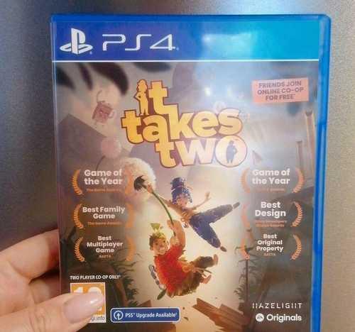 Игра it takes two ps4 диск