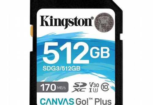 Карта памяти Kingston sdxc 512GB Canvas Go Plus UH