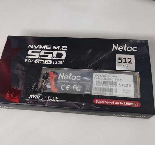 Ssd m2 nvme 512gb netac