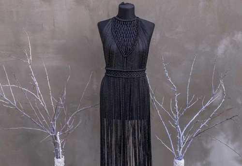 Платье плетеное костюм бохо