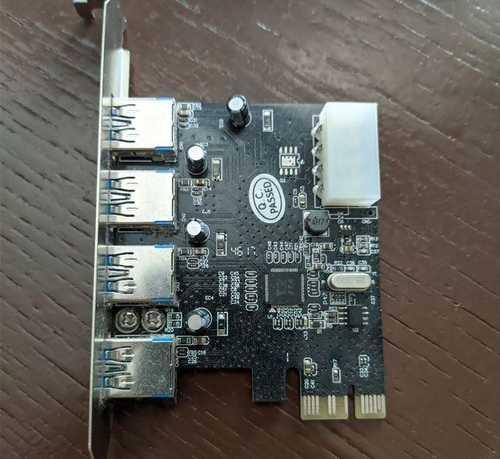 Контроллер asia pcie 4P USB 3.0